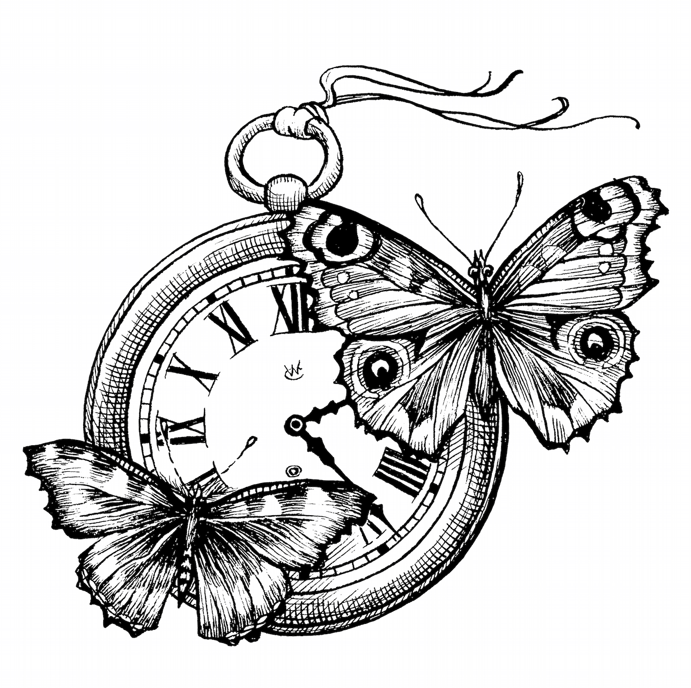 Time Flies Intricate Ink Print Artwork Commissions Rory Dobner time-flies-intricate-ink-print-artwork-commissions-rory-dobner